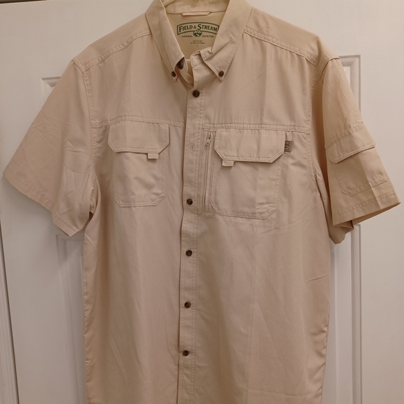 Field & Stream | Shirts | Field Stream Mens Beige Button Down Shirt ...